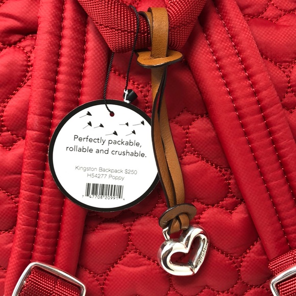 Brighton | Bags | Brighton Heart To Heart Kingston Backpack Red | Poshmark